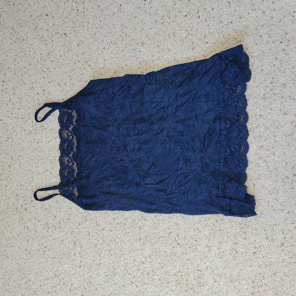 Maurices | Tops | Maurices Navy Blue Lace Camisole | Poshmark
